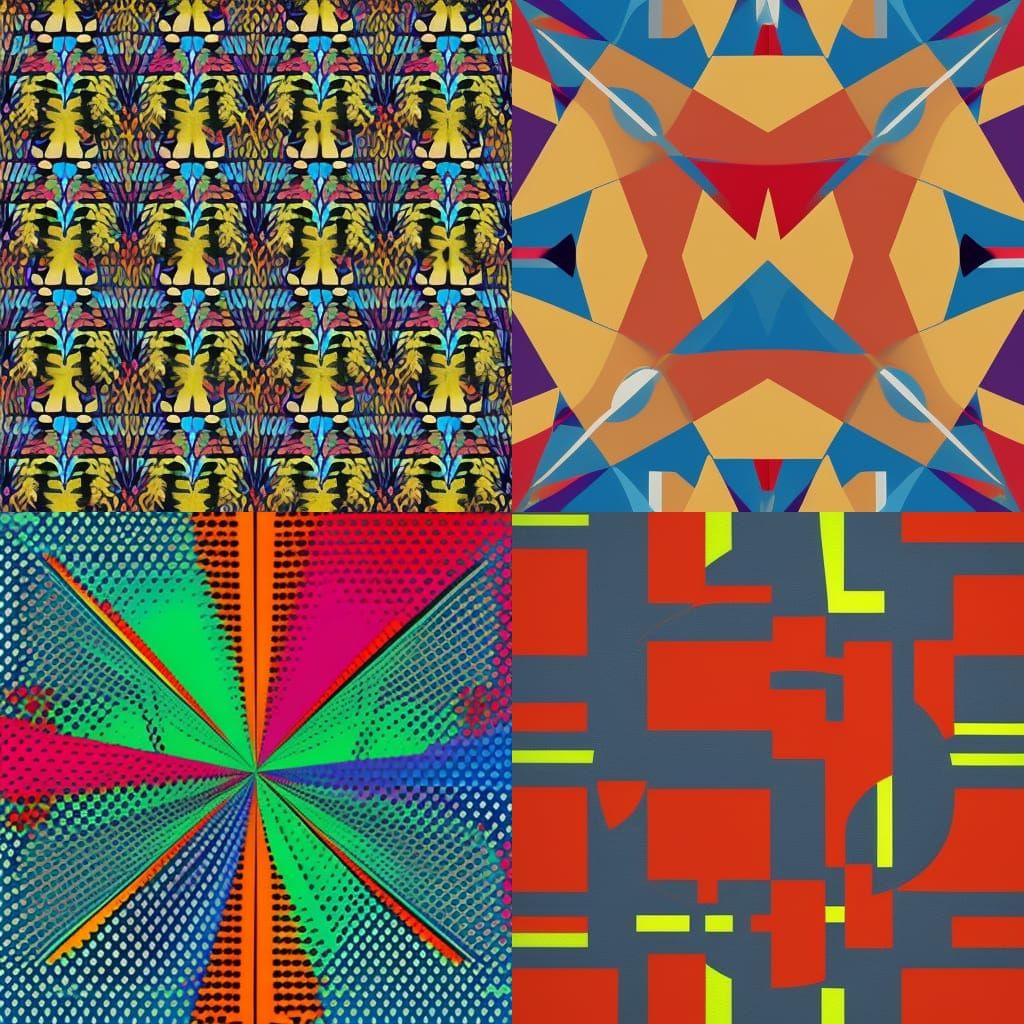 Pop art moore pattern : r/nightcafe