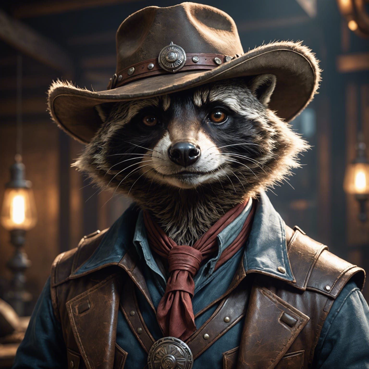 Rocky Raccoon - AI Generated Artwork - NightCafe Creator