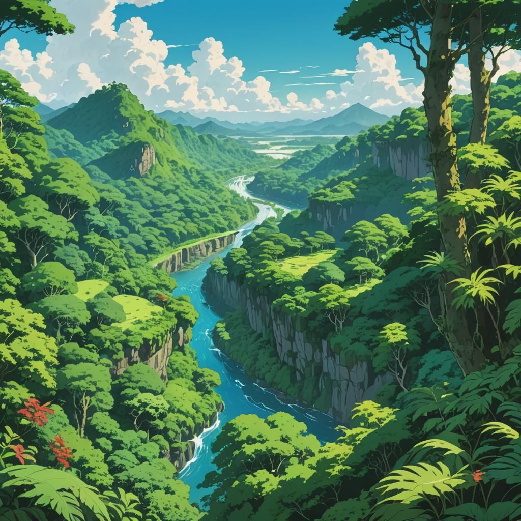 Rainforest - AI Generated Artwork - NightCafe Creator