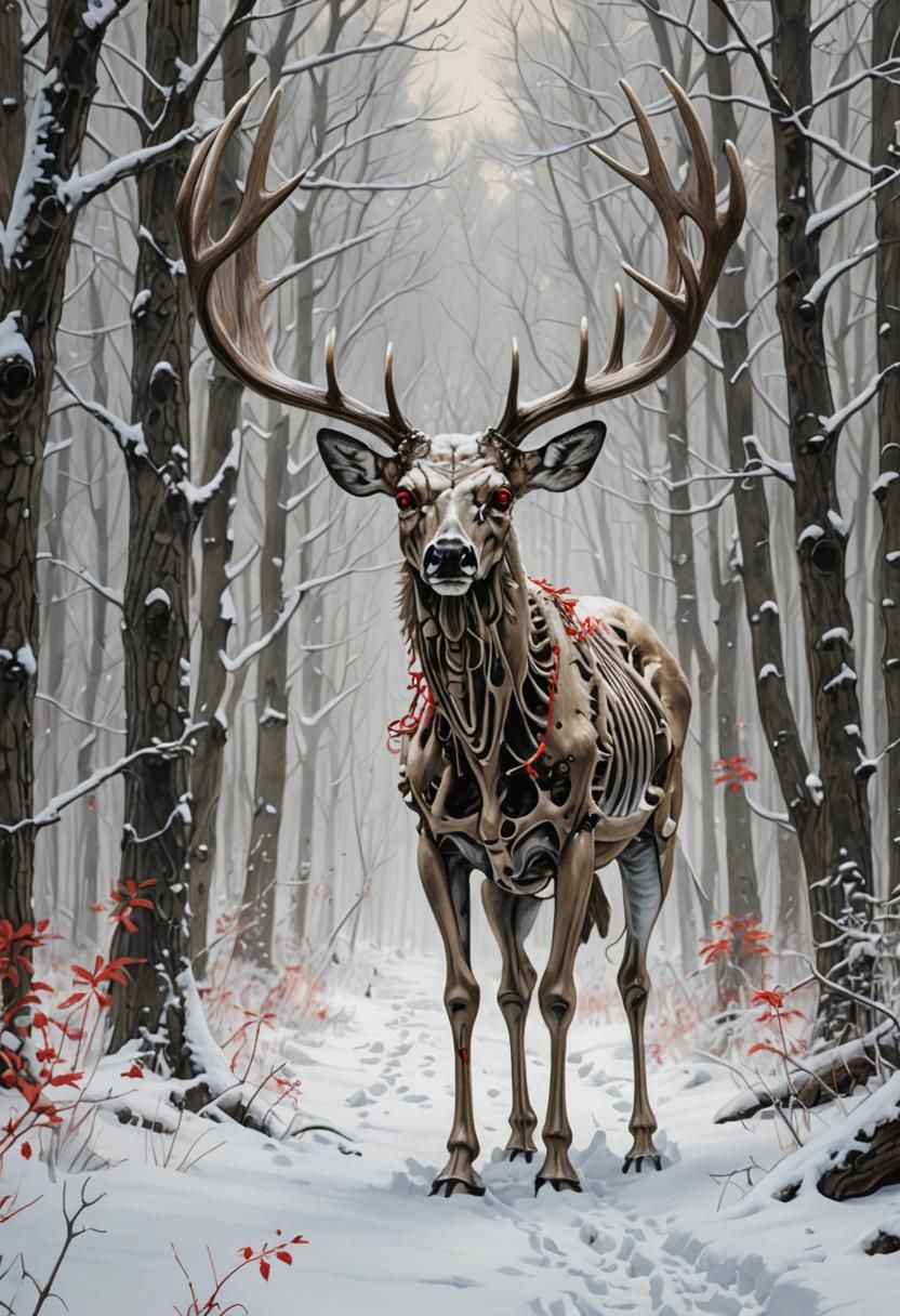 Zombie Buck - AI Generated Artwork - NightCafe Creator