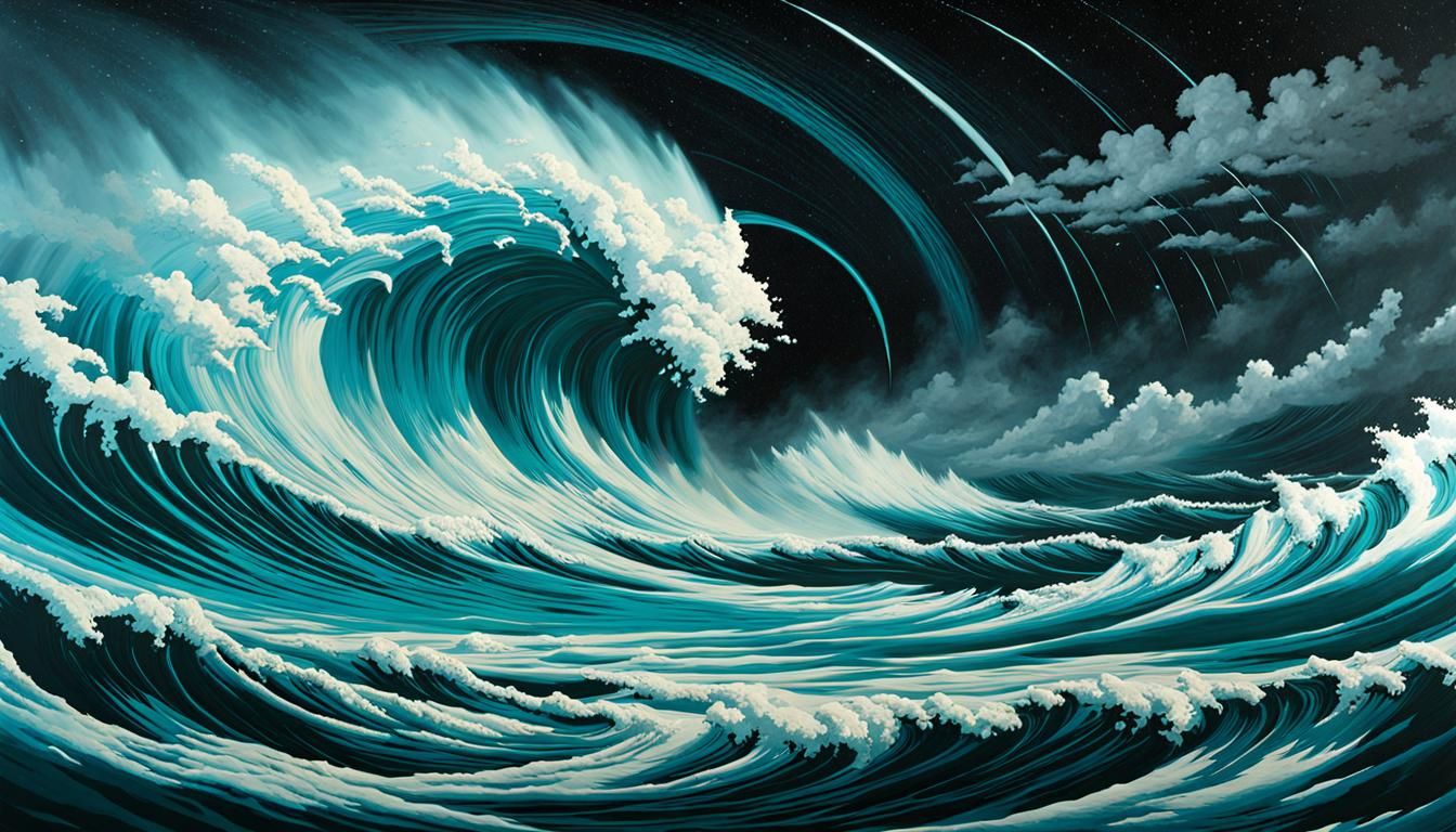 Painting of a hurricane - AI Generated Artwork - NightCafe Creator