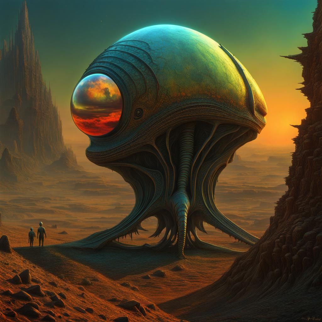 Alien Planet - AI Generated Artwork - NightCafe Creator
