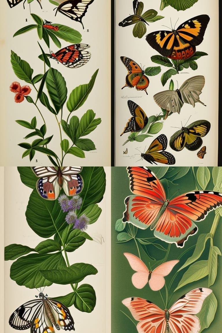 Butterflies - AI Generated Artwork - NightCafe Creator