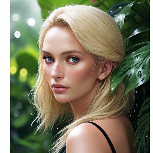 Most Beautiful german blonde lady looking shy. Wearing mega Big bikini ...