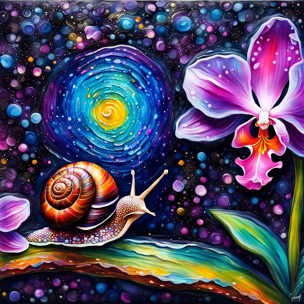 Abstract snail #1 - AI Generated Artwork - NightCafe Creator