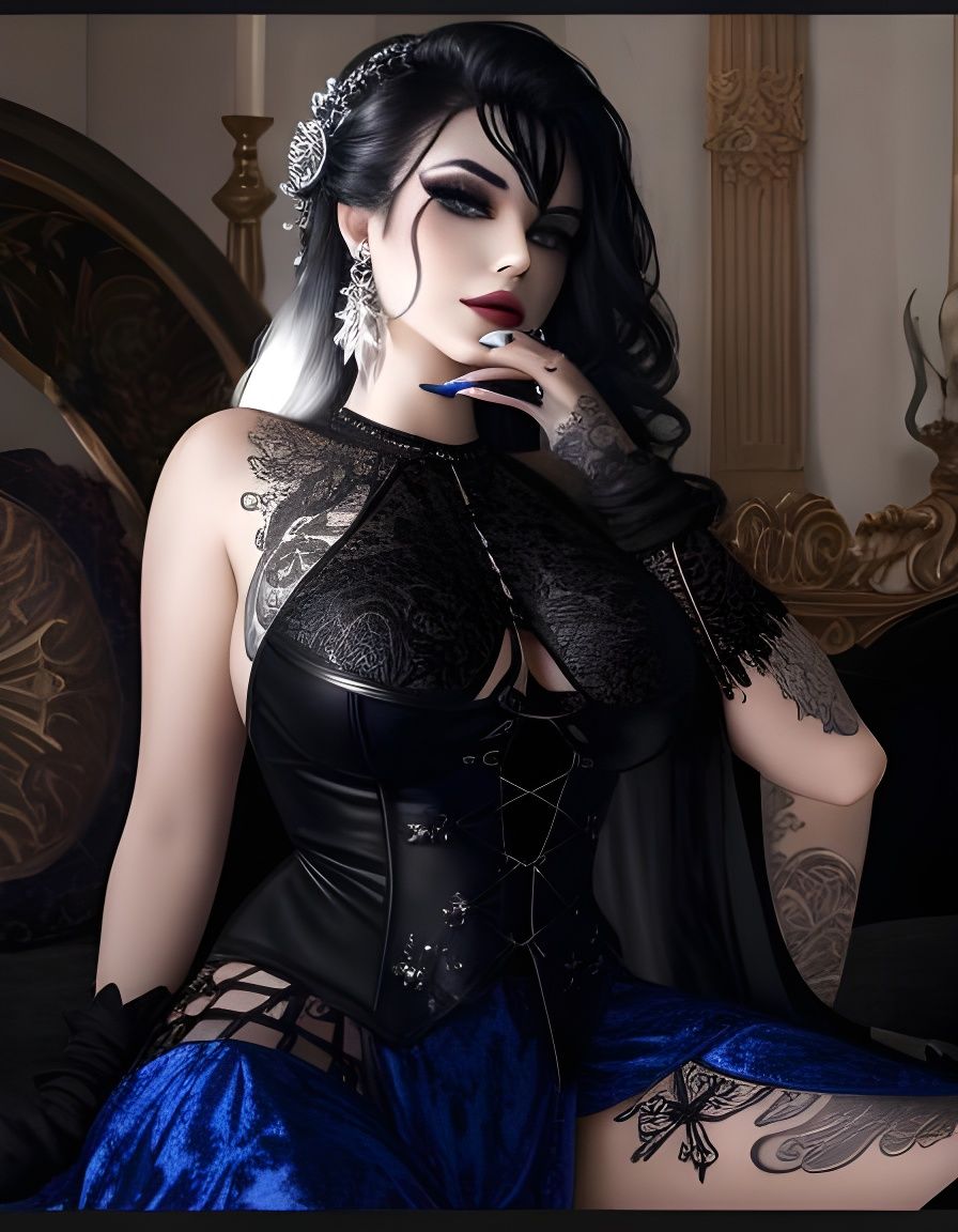 goth babe - AI Generated Artwork - NightCafe Creator