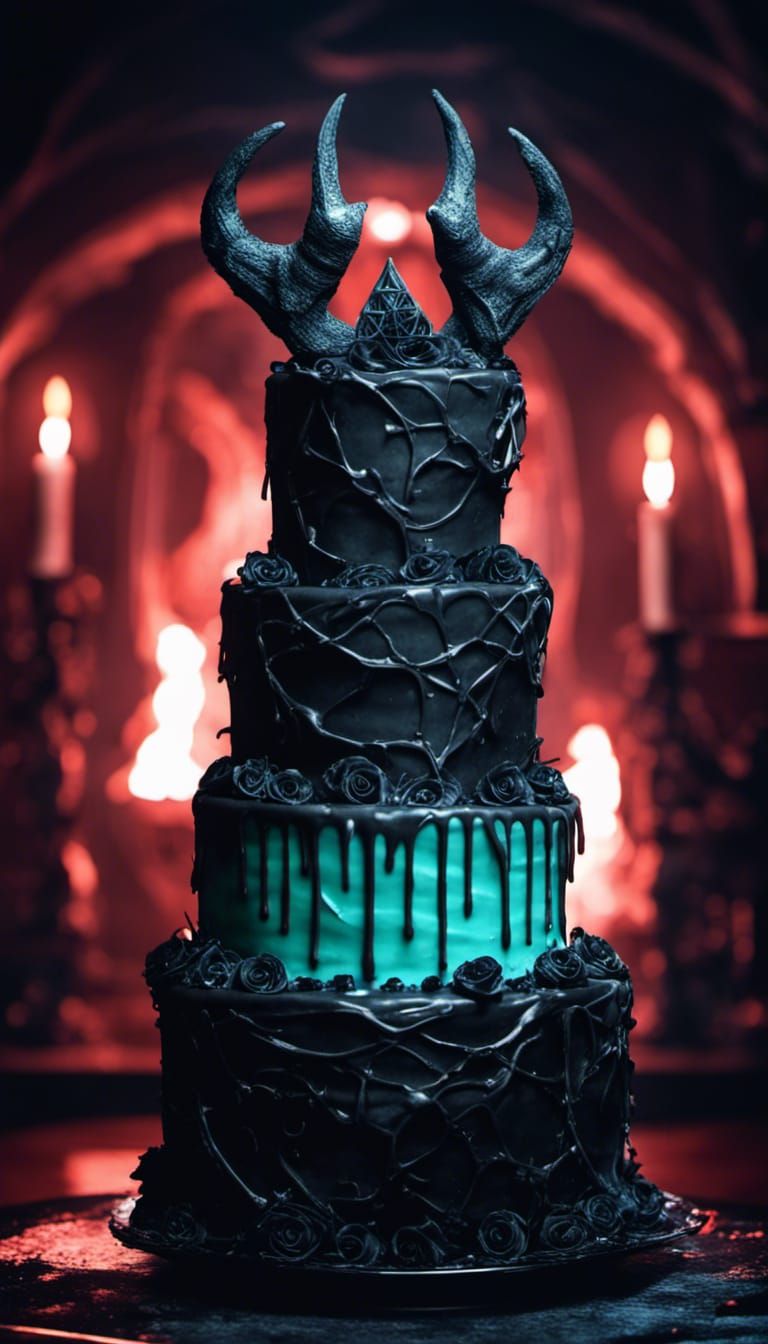 Demonic Cake - AI Generated Artwork - NightCafe Creator