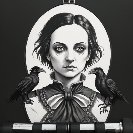 "Edna Allan Poe" - AI Generated Artwork - NightCafe Creator