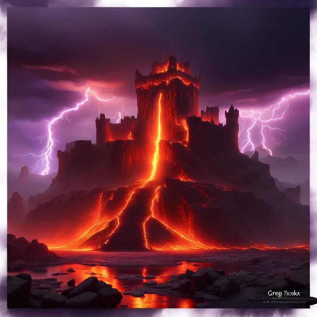 Lava Castle - AI Generated Artwork - NightCafe Creator