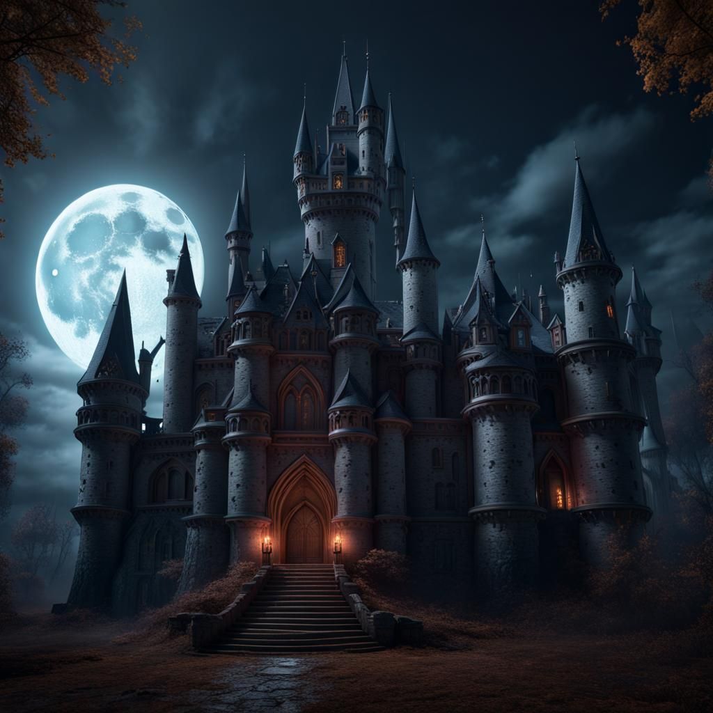 Sinister Castle - AI Generated Artwork - NightCafe Creator