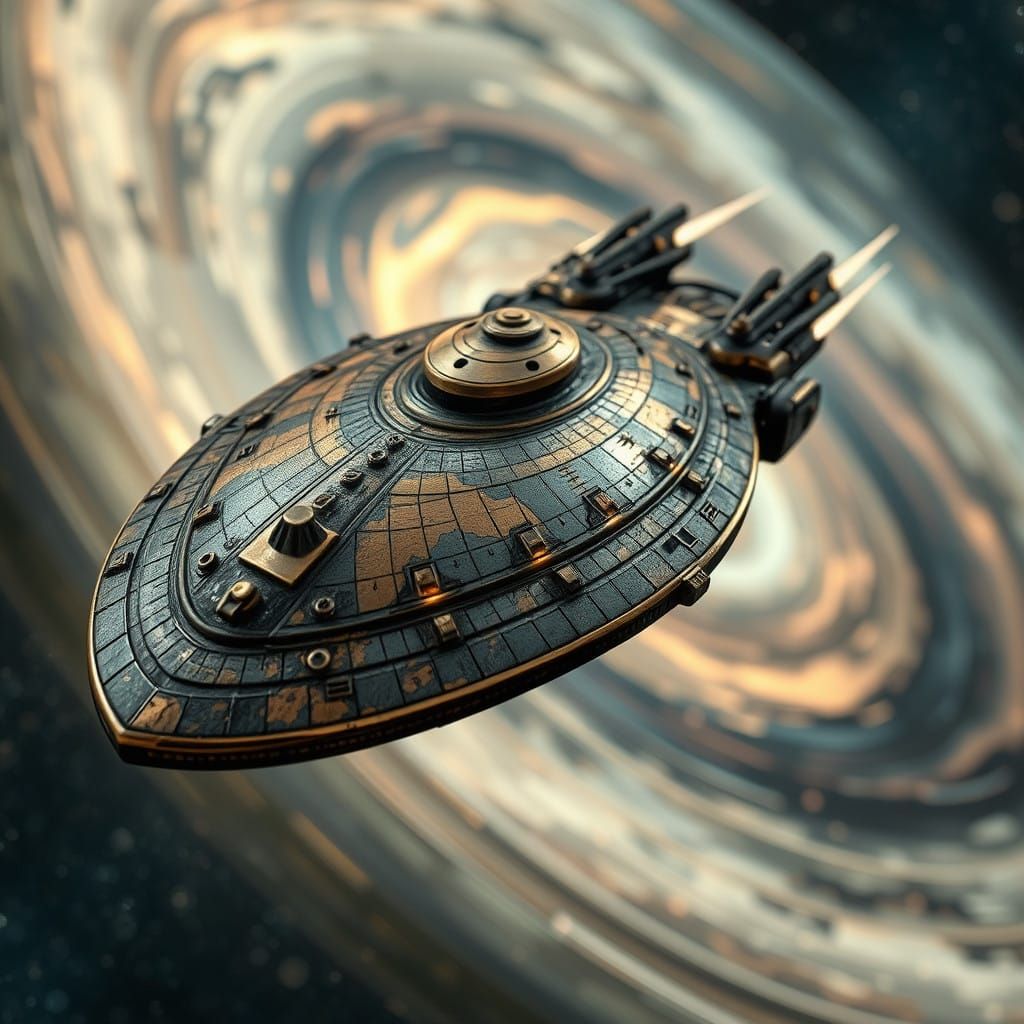 Starship Odyssey - Ancient Starship Odyssey in Celestial Neb...