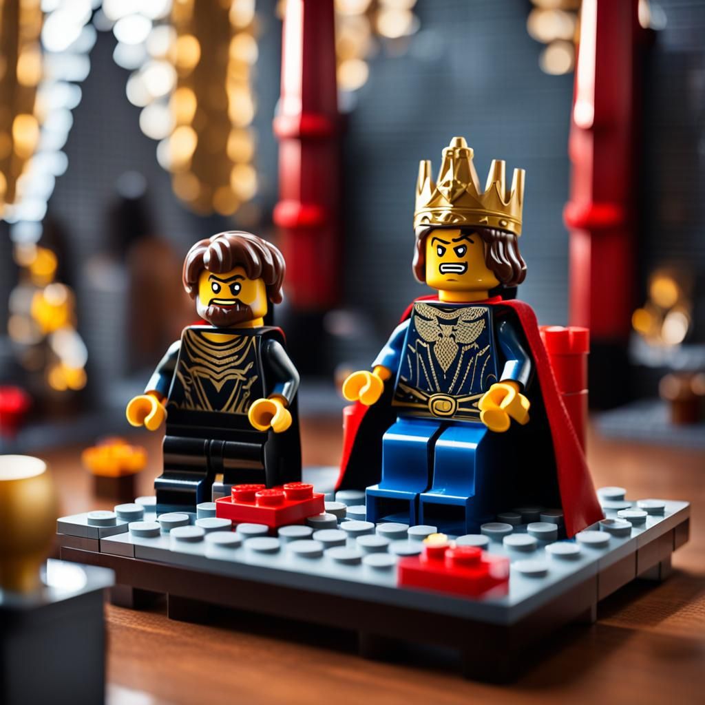 A Lego throne room - AI Generated Artwork - NightCafe Creator