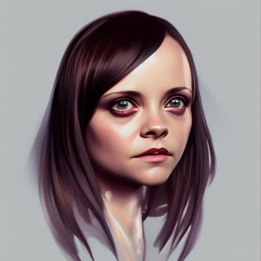 Fan art of Christina Ricci - AI Generated Artwork - NightCafe Creator