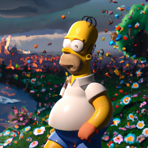 Homer Simpson - AI Generated Artwork - NightCafe Creator
