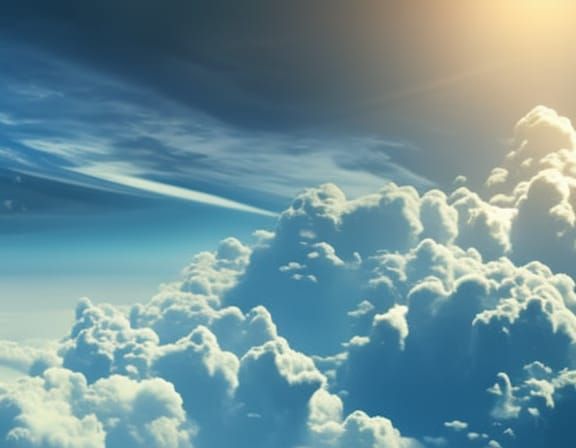 Abstract beautiful natural cloud Background digital illustration - AI ...