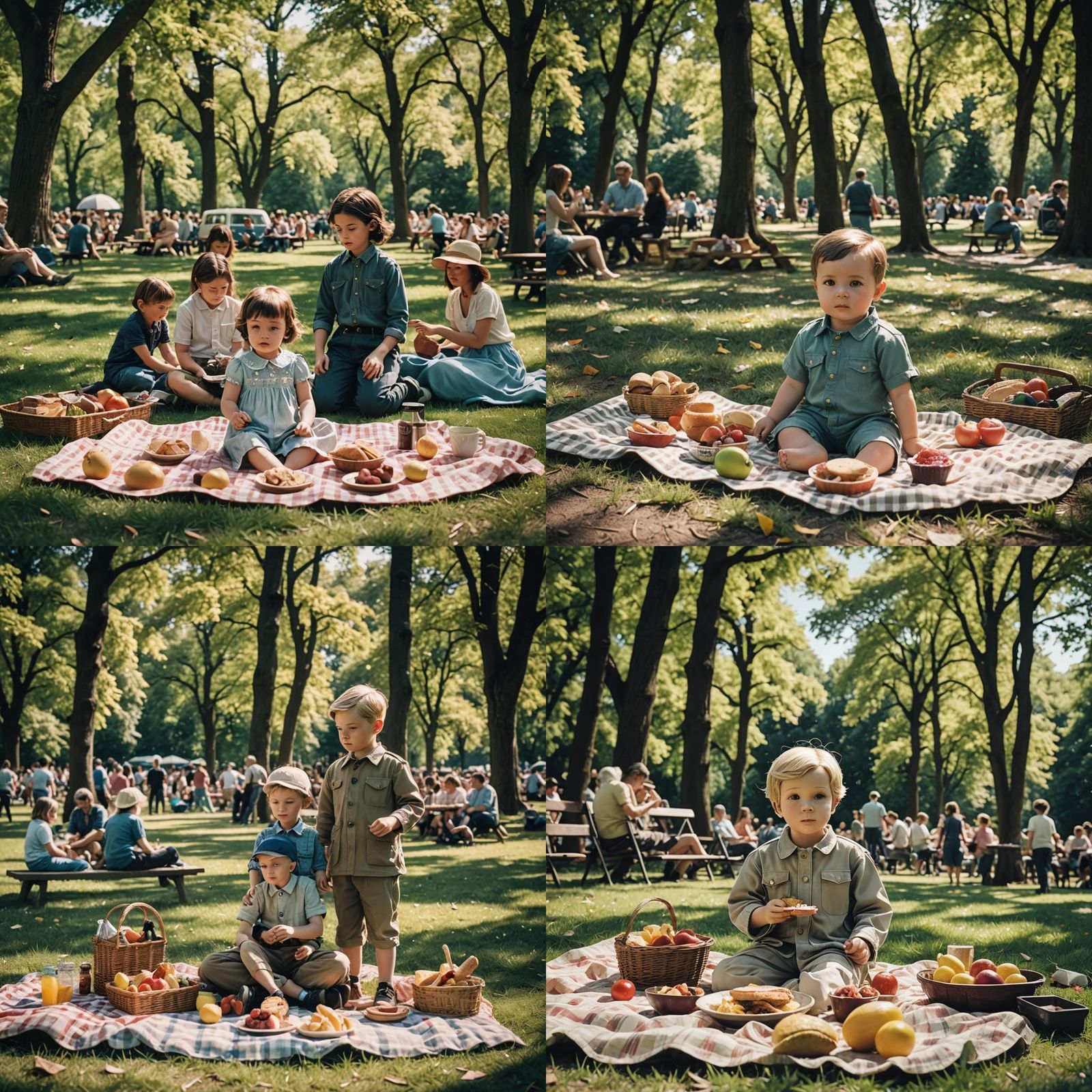 Sonny Angel picnic in the park - AI Generated Artwork - NightCafe Creator
