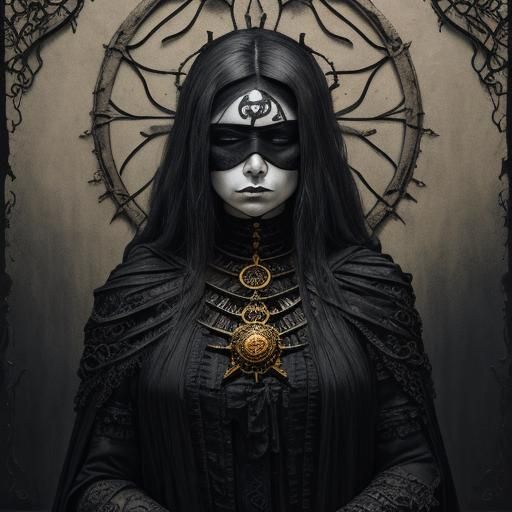 Ethereal Gothic Justice Reimagined in Baroque Styl... - AI Art