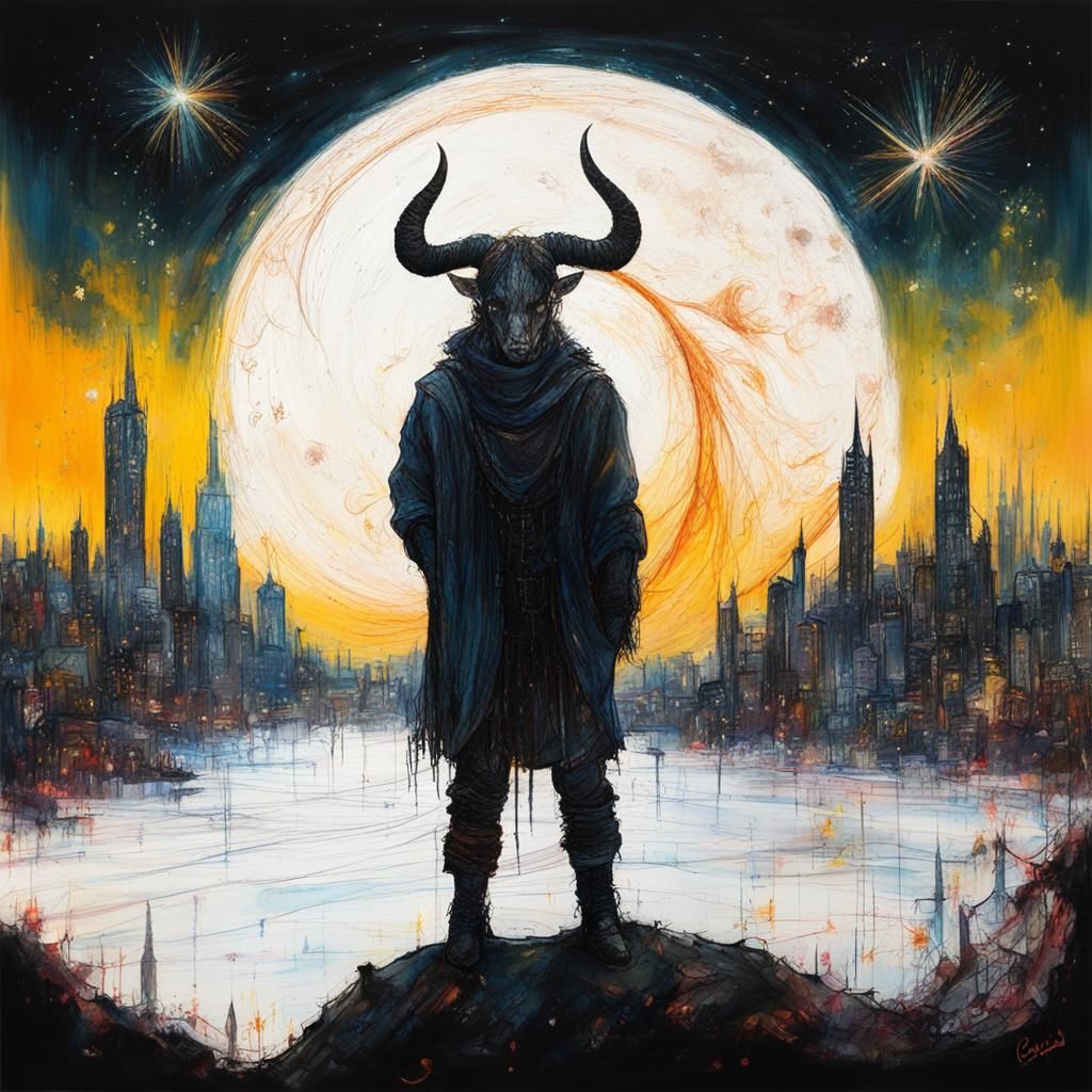 The devil in disguise, apparently but present... - AI Generated Artwork ...