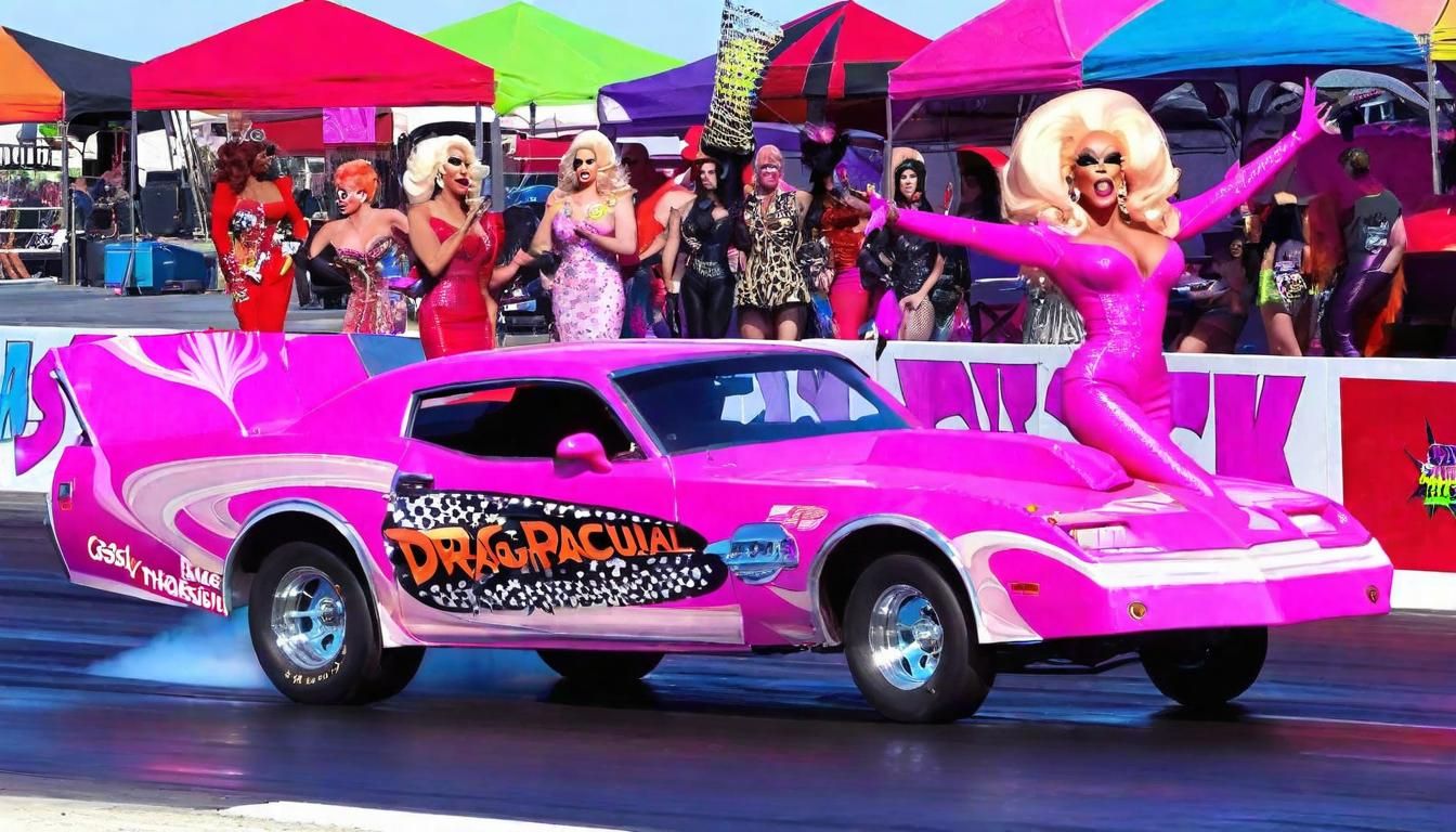 RuPaul's Drag Racing HUEHUEHUE - AI Generated Artwork - NightCafe Creator