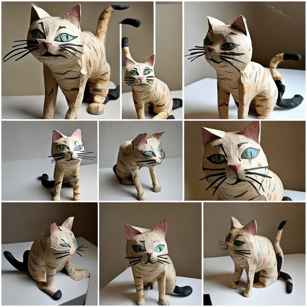 paper cat - AI Generated Artwork - NightCafe Creator