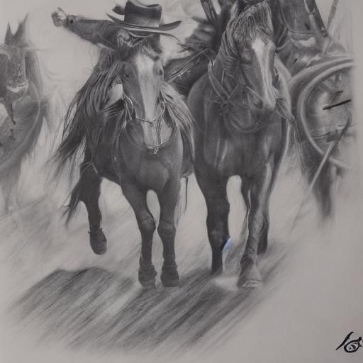 wild west shoot out - AI Generated Artwork - NightCafe Creator