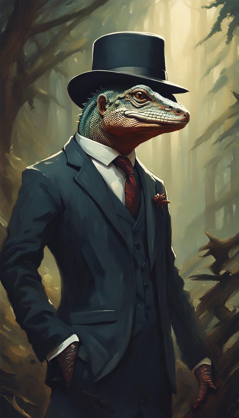 Mr Lizard - AI Generated Artwork - NightCafe Creator