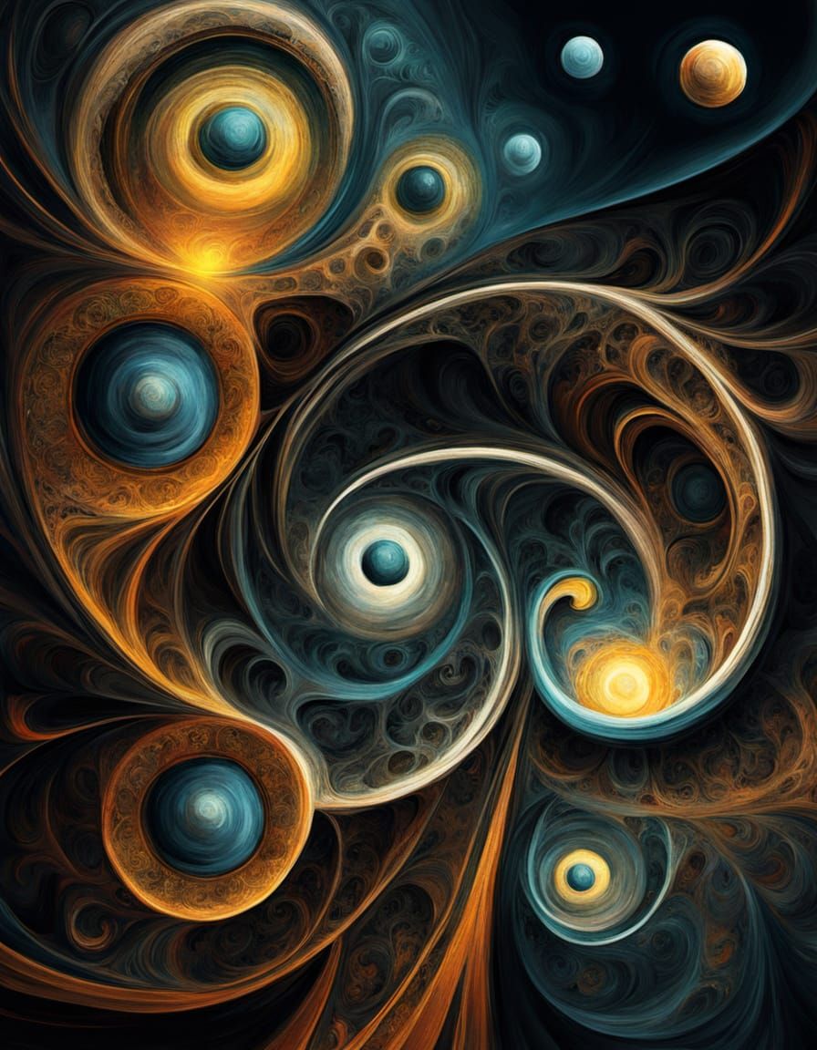 Fractal Depth Unveiled in Vibrant Neo-Expressionis... - AI Art