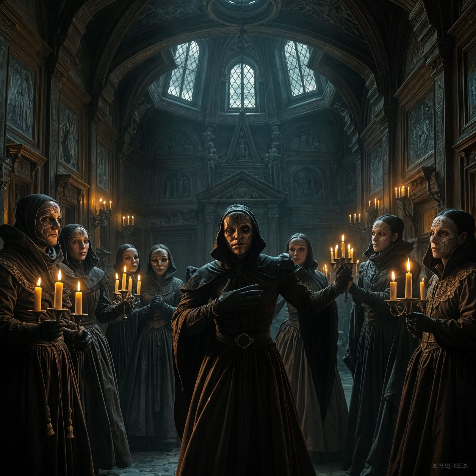 Renaissance Horror Fantasy: Dead Dancers in Abando... - AI Art