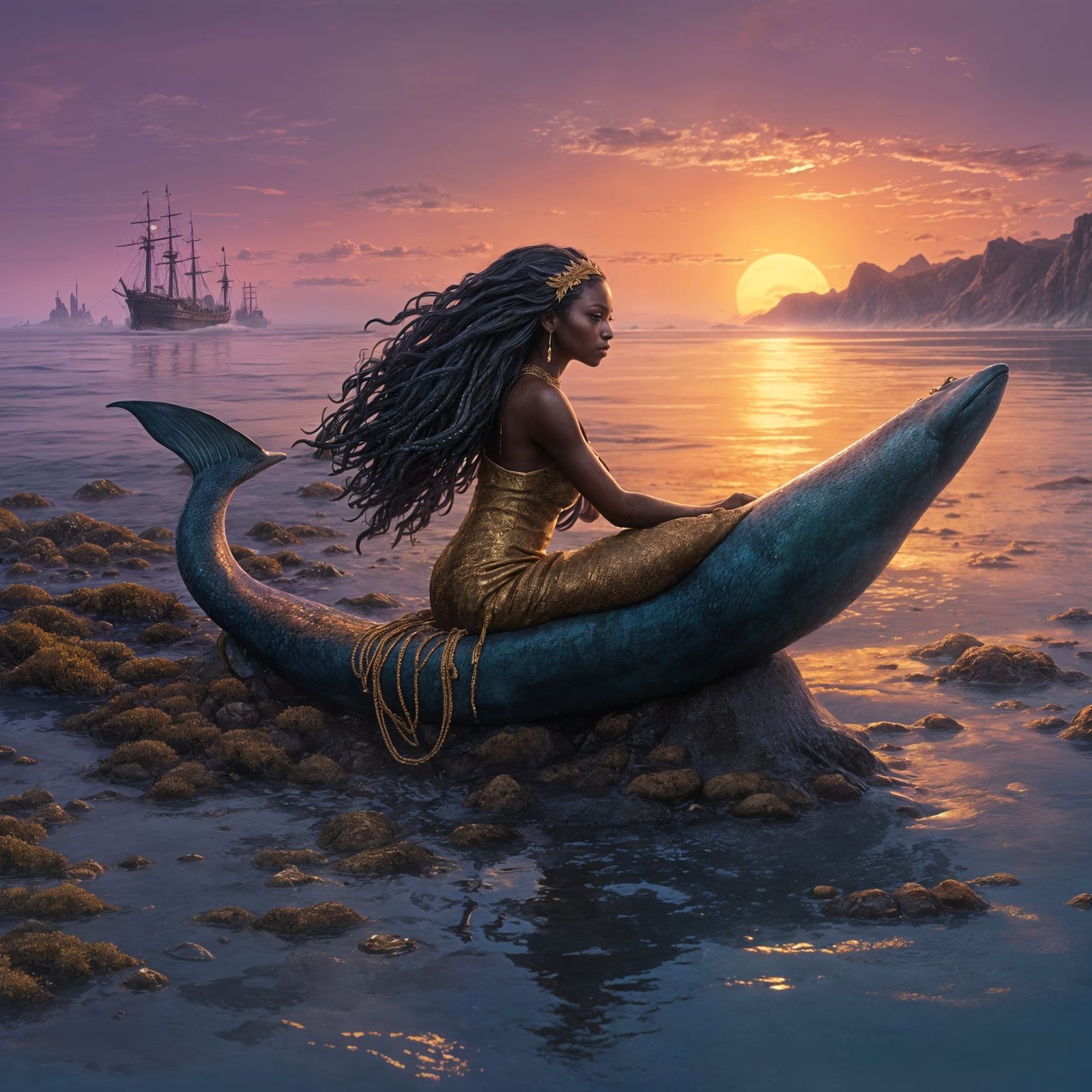 Mermaid - Golden Mermaid of Senegal's Golden Sea