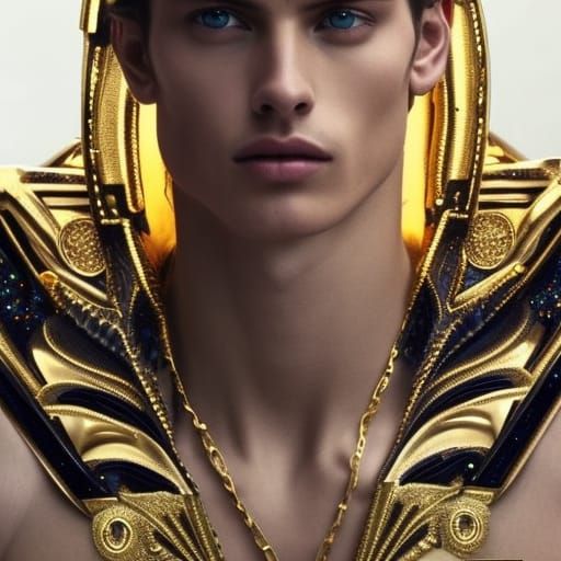 Extravagant Ancient futuristic ethereal Victoria's Secret angelic male ...