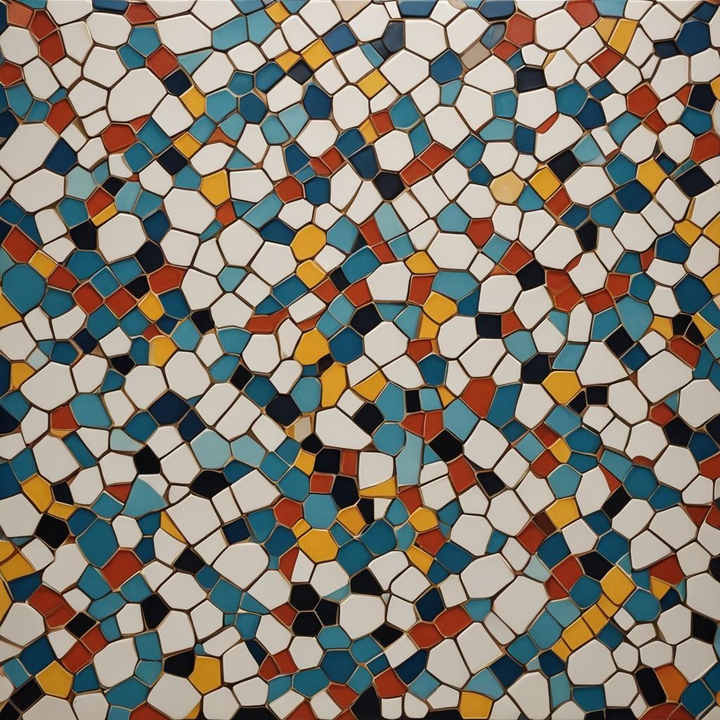 Geometric ceramic tiles 4 - AI Generated Artwork - NightCafe Creator