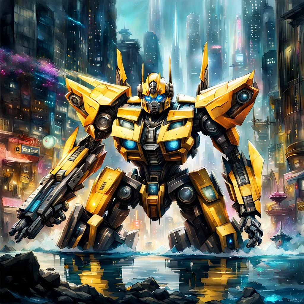 Bumblebee, bumblebeing - AI Generated Artwork - NightCafe Creator