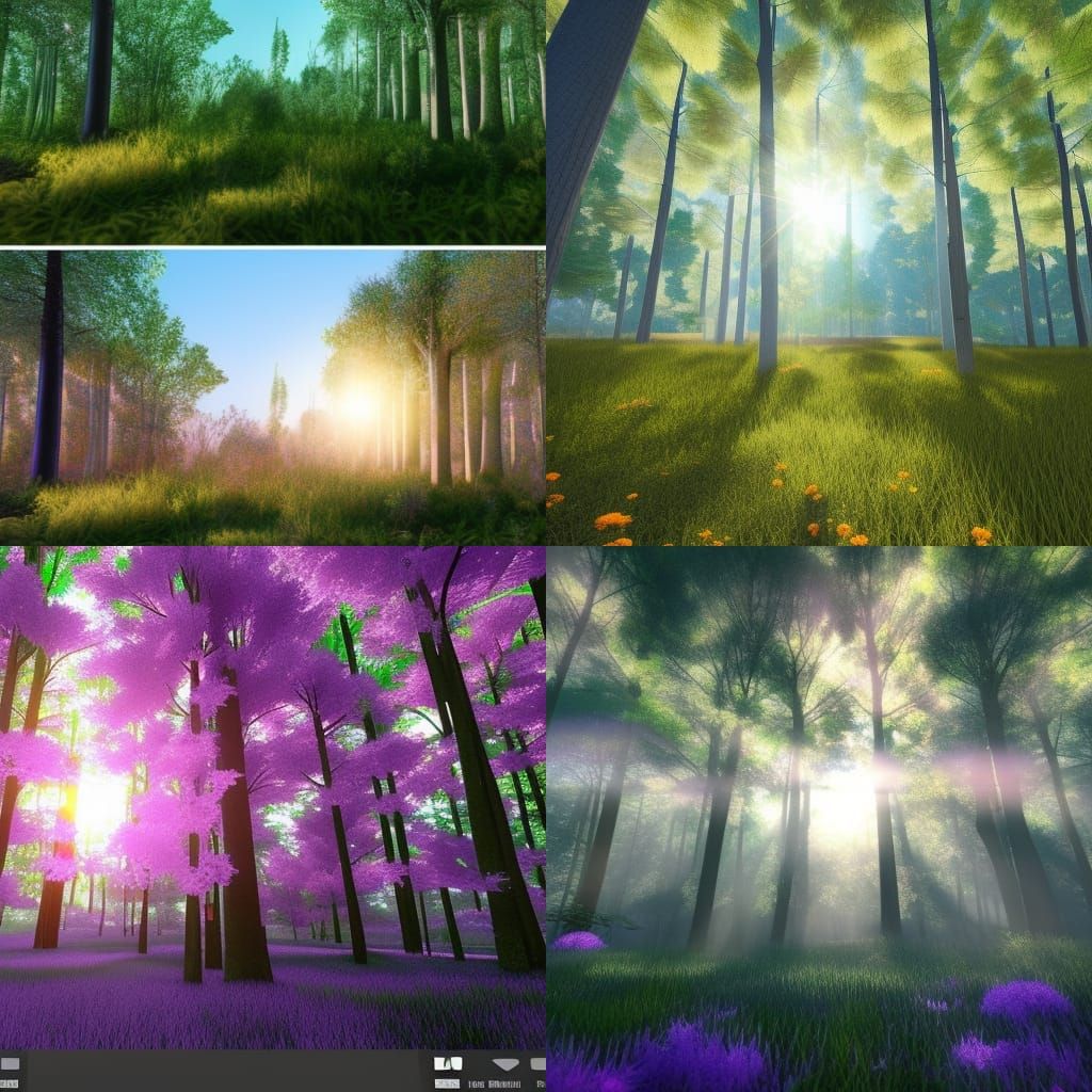 Magical forest - AI Generated Artwork - NightCafe Creator