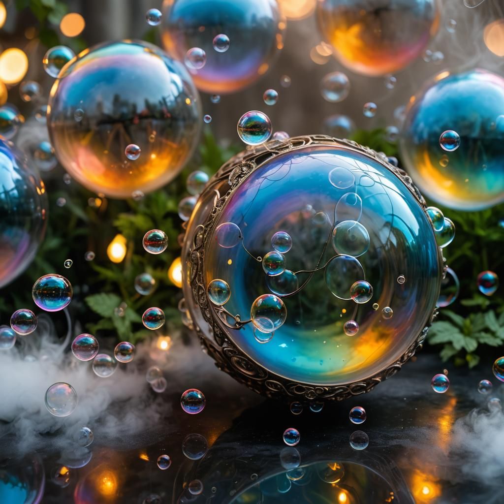Bubbles In Bubbles In Bubbles - AI Generated Artwork - NightCafe Creator