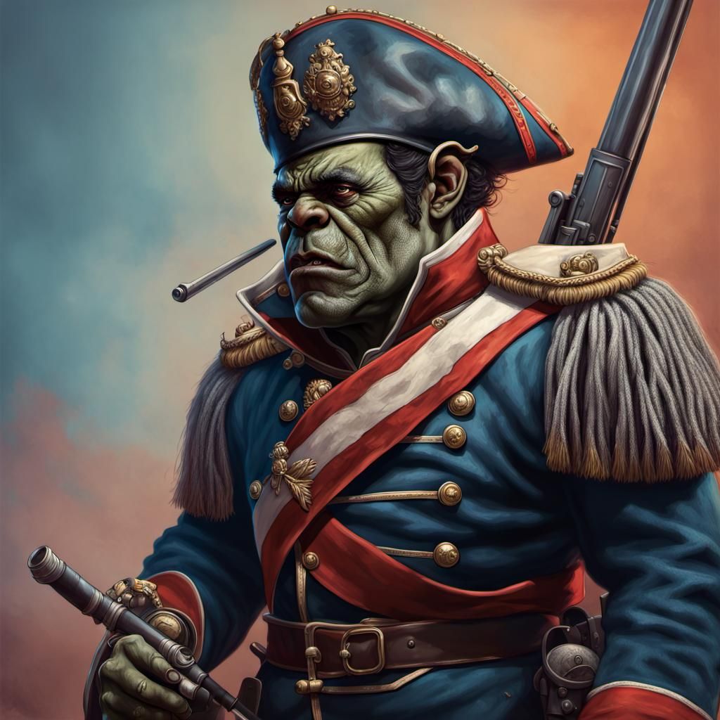 Black Orc Captain at Waterlow - AI Generated Artwork - NightCafe Creator