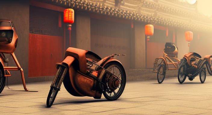 dieselpunk machines - AI Generated Artwork - NightCafe Creator