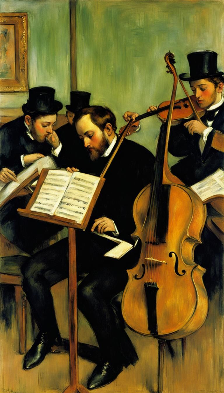 Music by Edgar Degas - AI Generated Artwork - NightCafe Creator