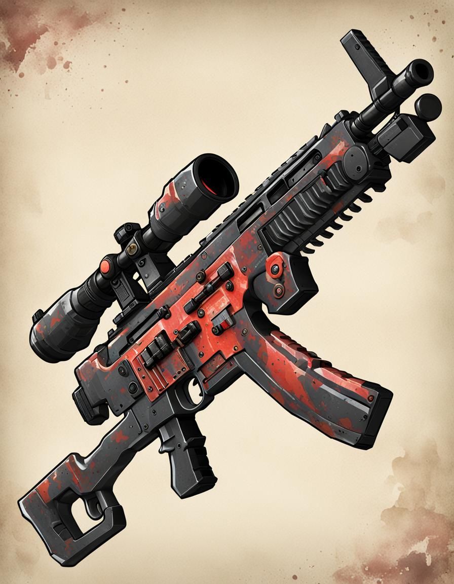 Flesh punk assault rifle - AI Generated Artwork - NightCafe Creator