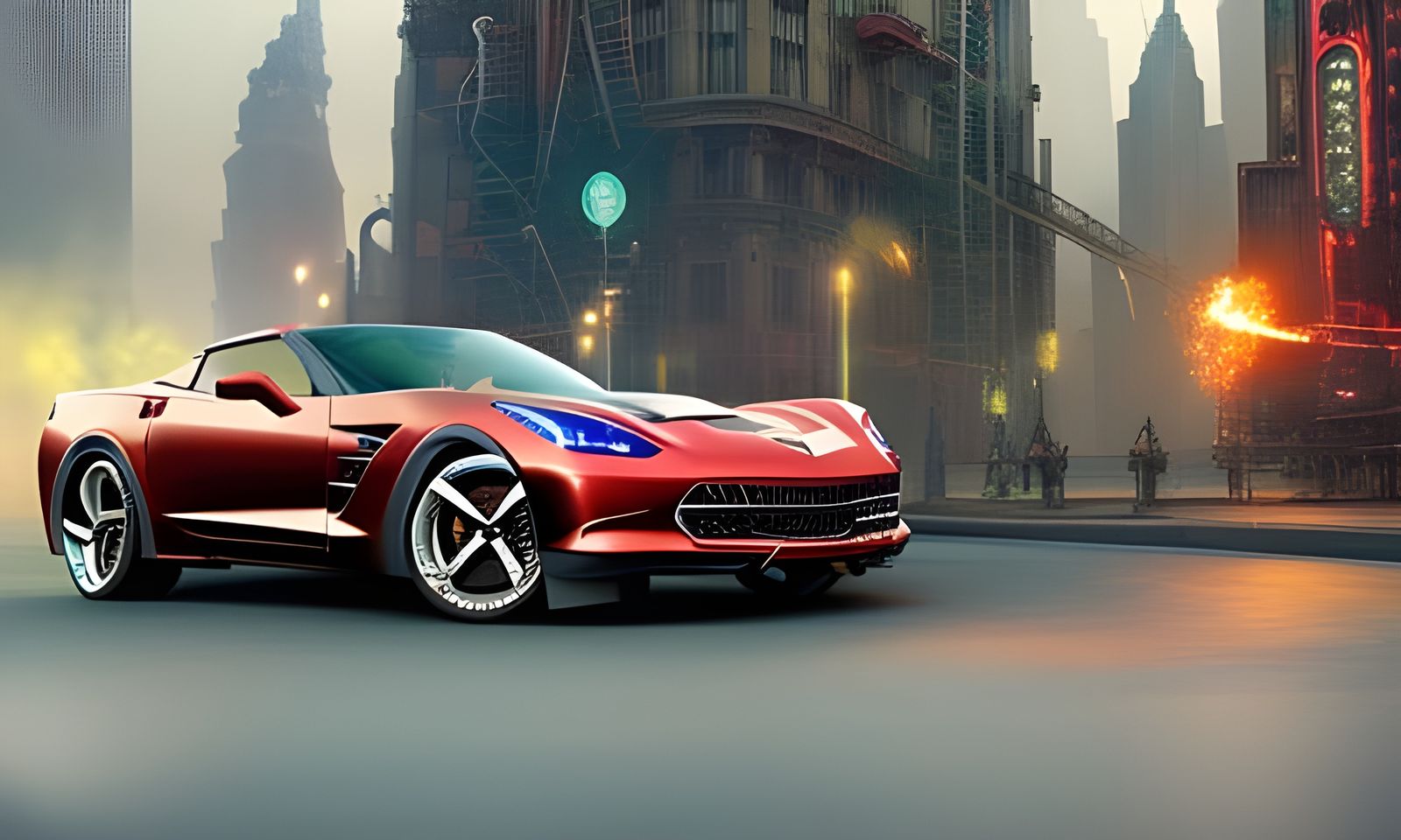 Chevrolet Corvette - AI Generated Artwork - NightCafe Creator