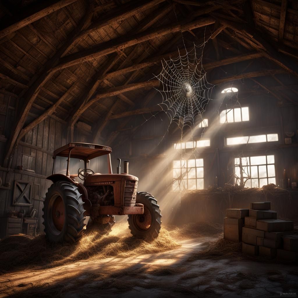 old barn interior - AI Generated Artwork - NightCafe Creator