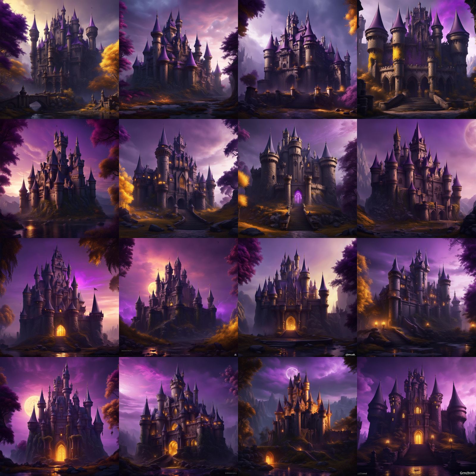 Dark fantasy castle - AI Generated Artwork - NightCafe Creator