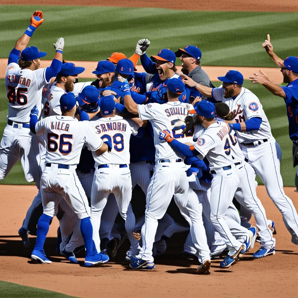 Mets win series with the Braves 16-4! ⚾️ - AI Generated Artwork ...