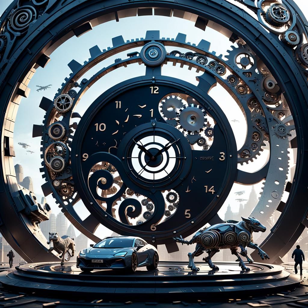 Clock of chaos - AI Generated Artwork - NightCafe Creator