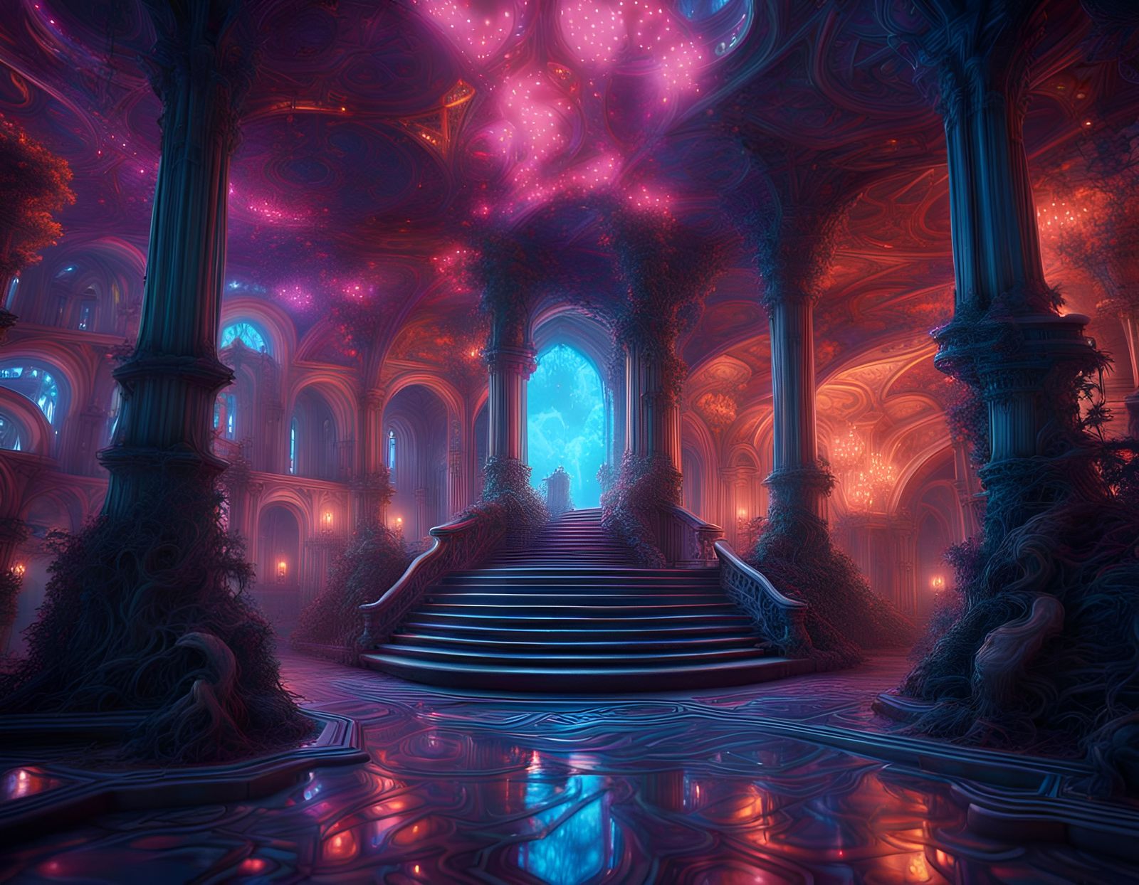 "Extremely intricate and complex beautiful environment condensed in a ...