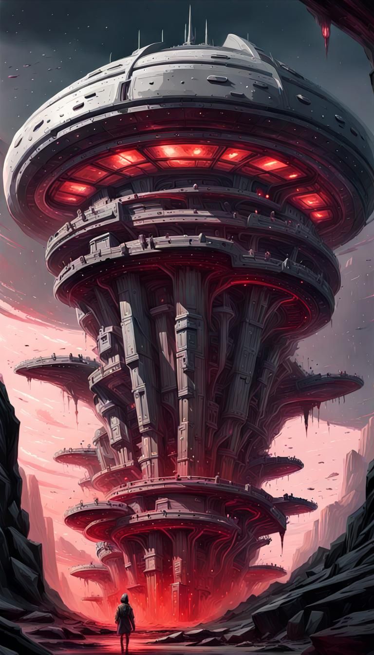 Alien spacecraft : r/nightcafe