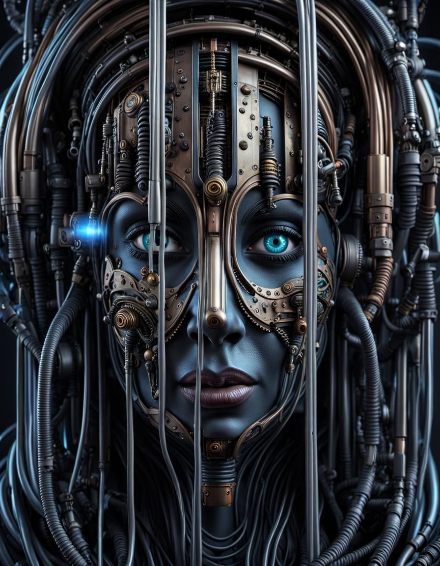 Biomech Woman - AI Generated Artwork - NightCafe Creator