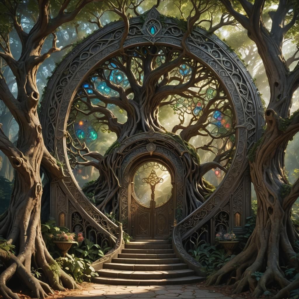 The impressive Elfic portal - AI Generated Artwork - NightCafe Creator