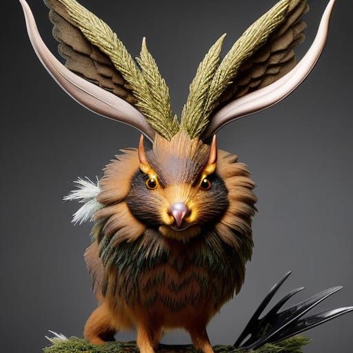 A Wolpertinger is a Bavarian mythical creature, a hybrid of various ...