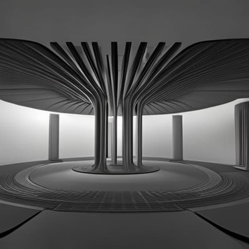 Alien hall 01 - AI Generated Artwork - NightCafe Creator