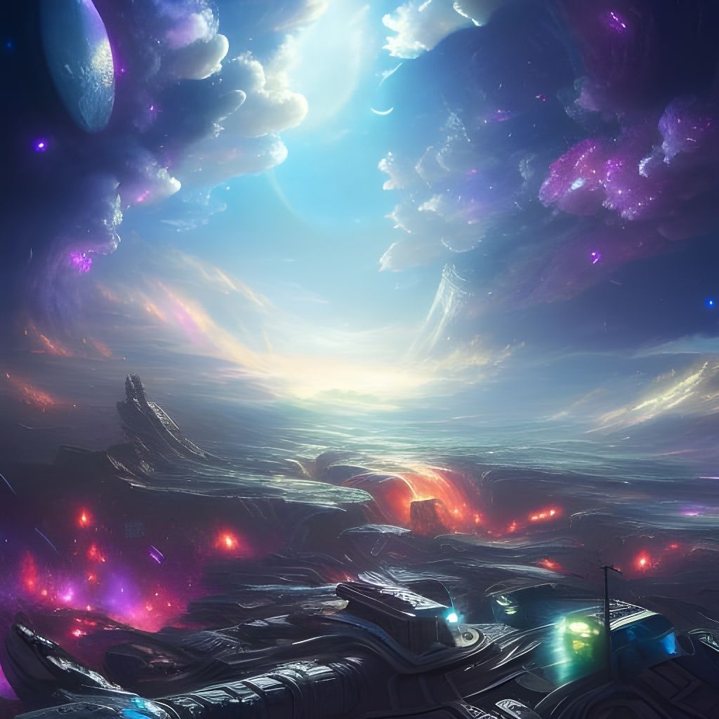 Alien shipyard - AI Generated Artwork - NightCafe Creator